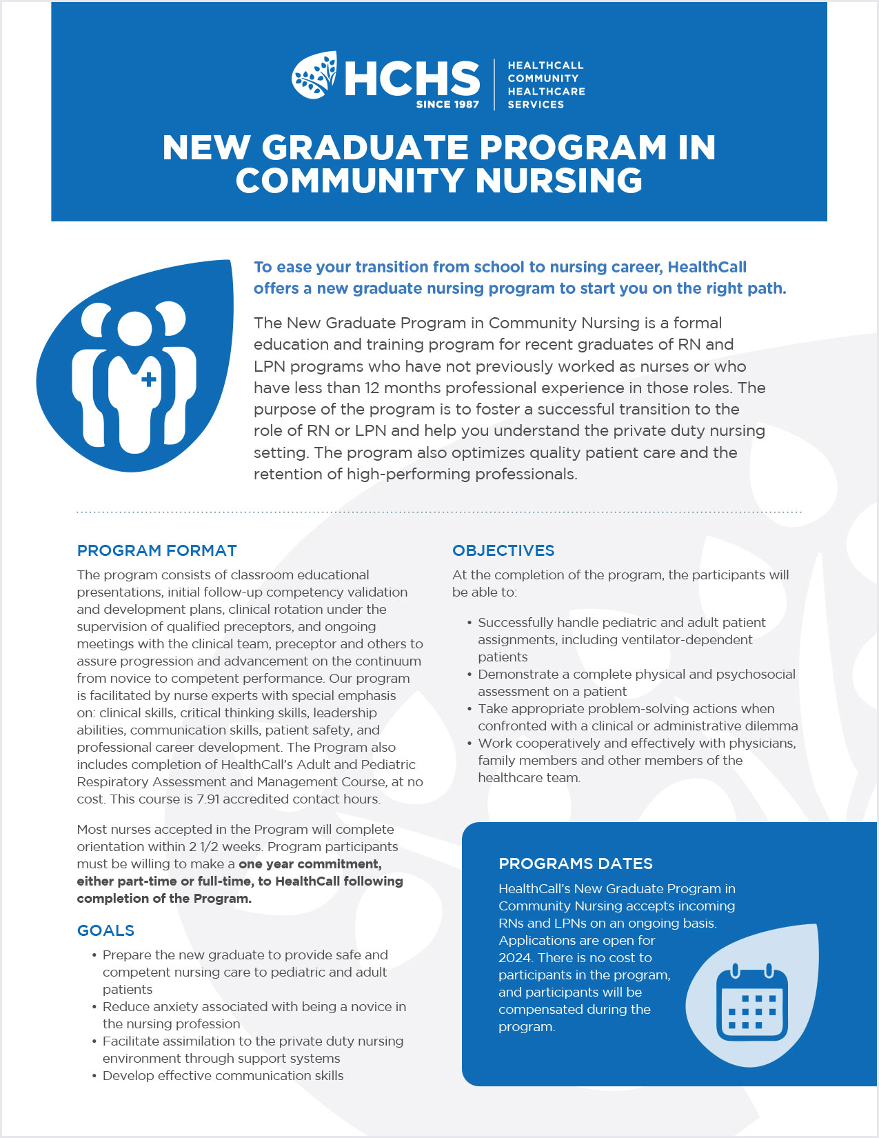New Graduate Program in Community Nursing | HealthCall